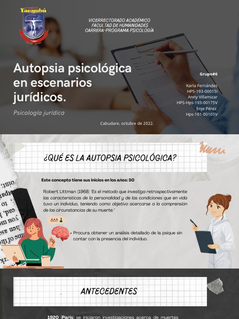 Autopsia Psicologica | PDF | Suicidio | Sicología