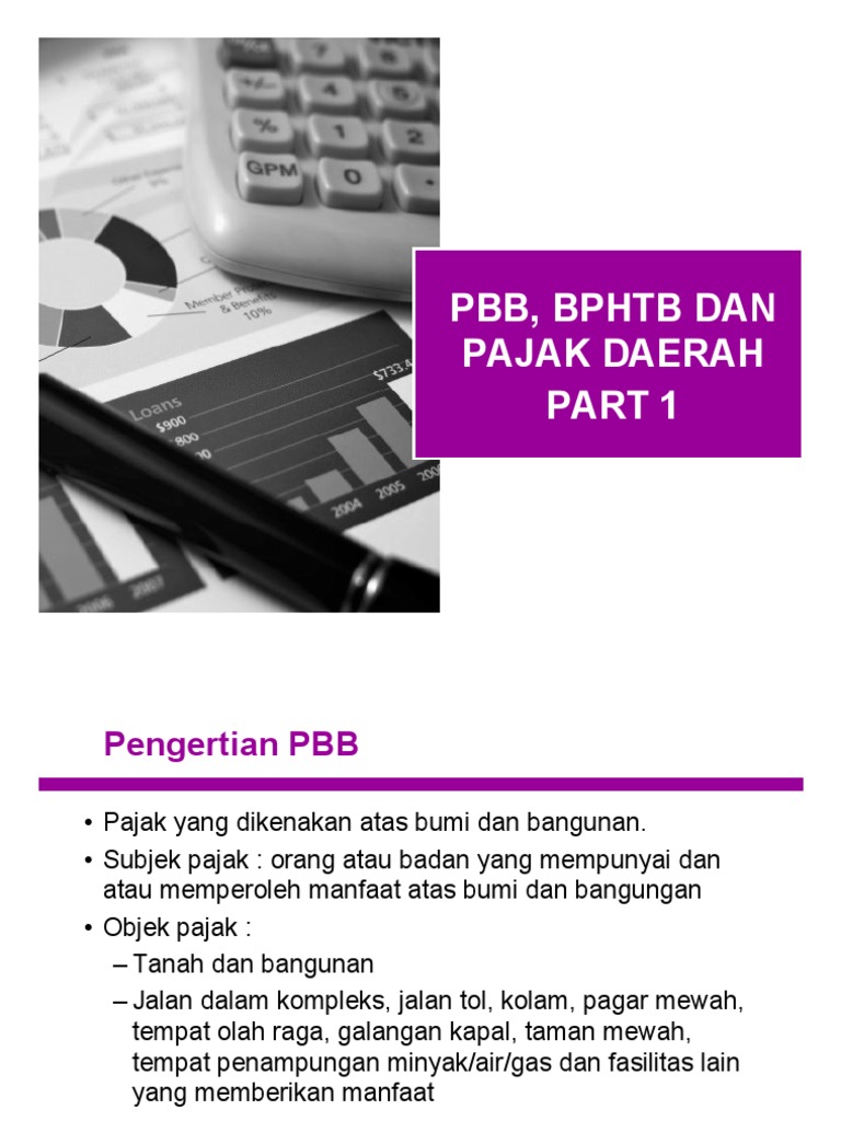 4 PBB, BPHTB Dan Pajak Daerah PART 1 | PDF | Pengelolaan Keuangan & Uang