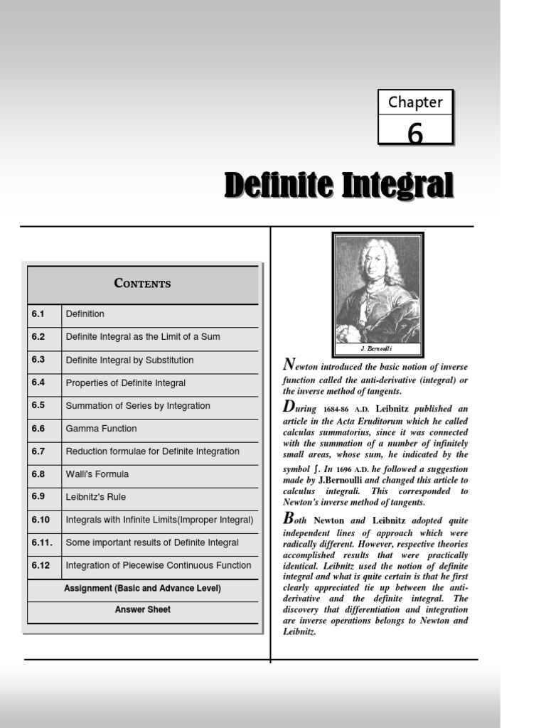 Definite Integral Pdf Integral Summation