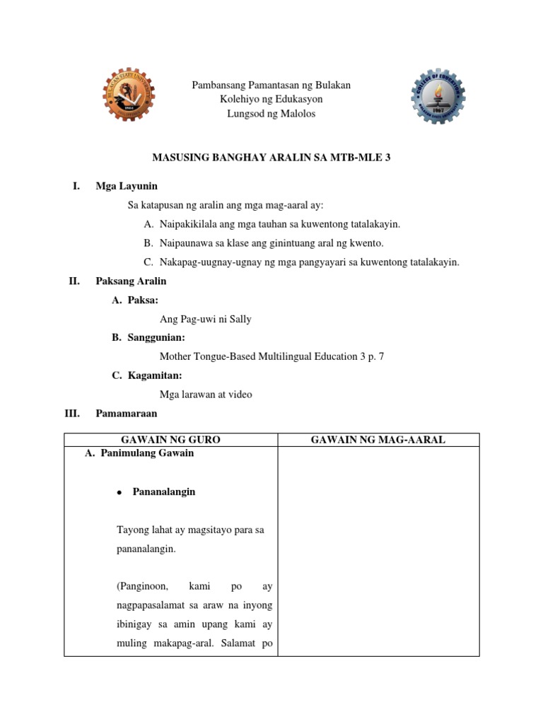 Masusing Banghay Aralin-Sample | PDF