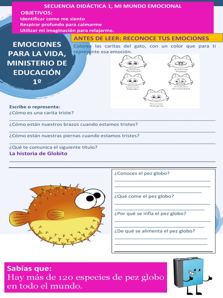 La historia de Globito el pez globo | PDF