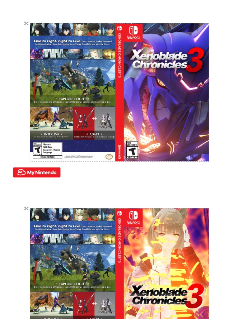 Xenoblade Chronicles 3 Box Art Cover | PDF