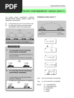 Ejercicios de Movimiento Rectilineo Uniformemente Variado para Quinto Grado de Secundaria | PDF ...