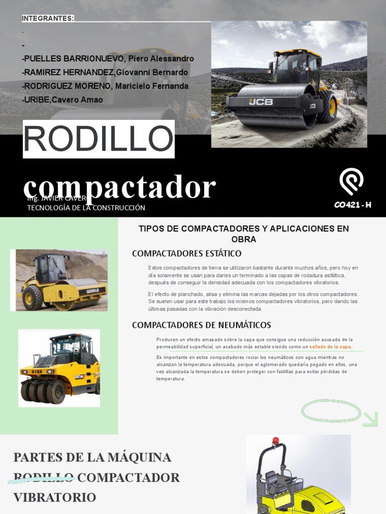 Rodillo Compactador | PDF | Tornillo | Neumático