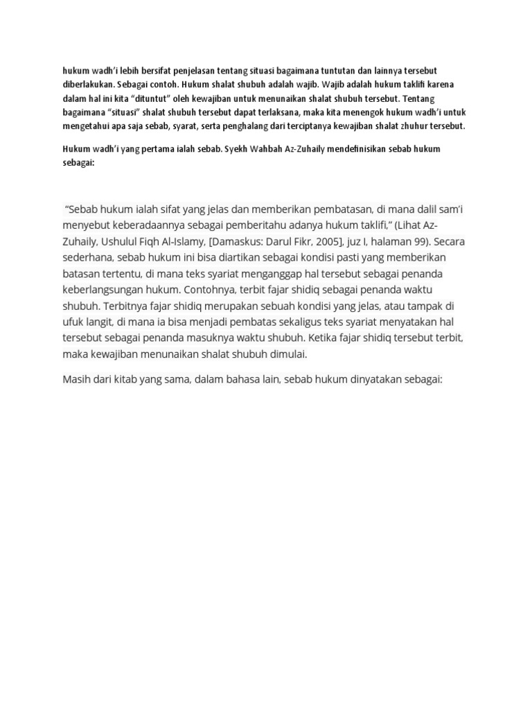 Hukum Wadhi | PDF | Agama & Spiritualitas