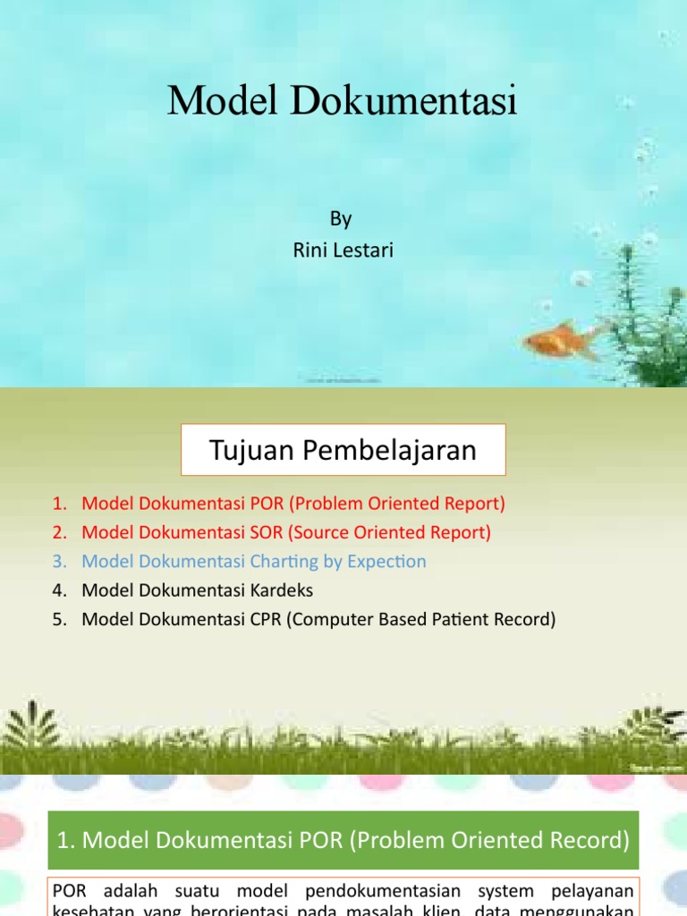 Model Dokumentasi Kebidanan PPT SOR POR | PDF