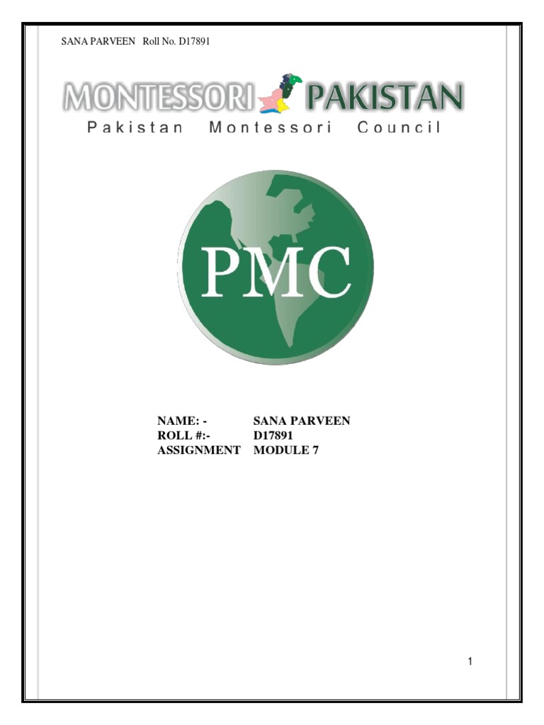 PMC Module 7 Assignment Sana Parveen d17891 | PDF | Multiplication | Arithmetic