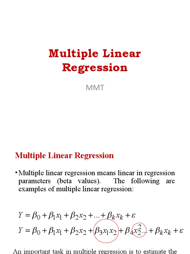 Multiple Linear Regression Modeling Explained | PDF | Coefficient Of Determination | Regression ...