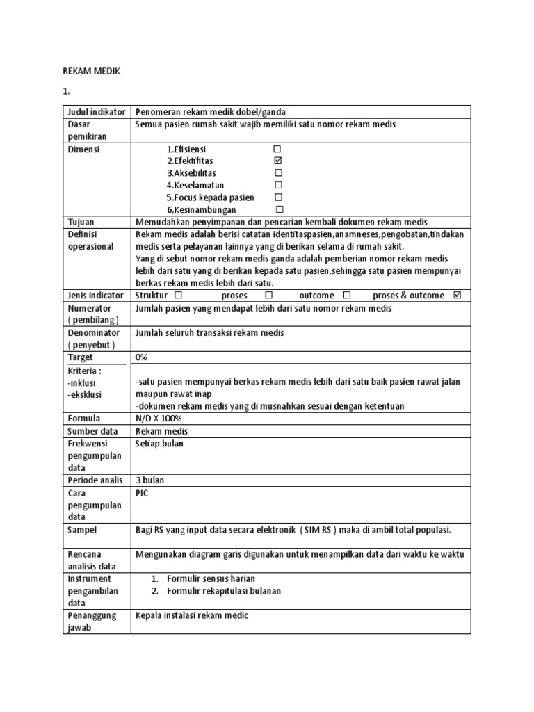 Profil Rekam Medik | PDF