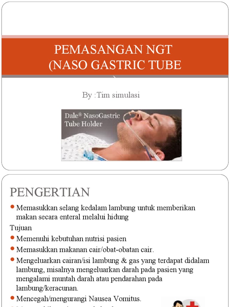 Pemasangan NGT (Naso Gastric Tube) : By:Tim Simulasi | PDF