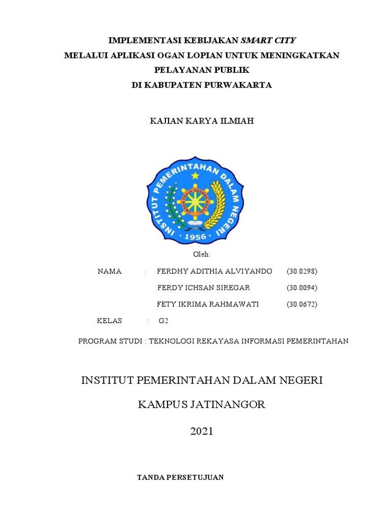 Smart City Ogan Lopian | PDF