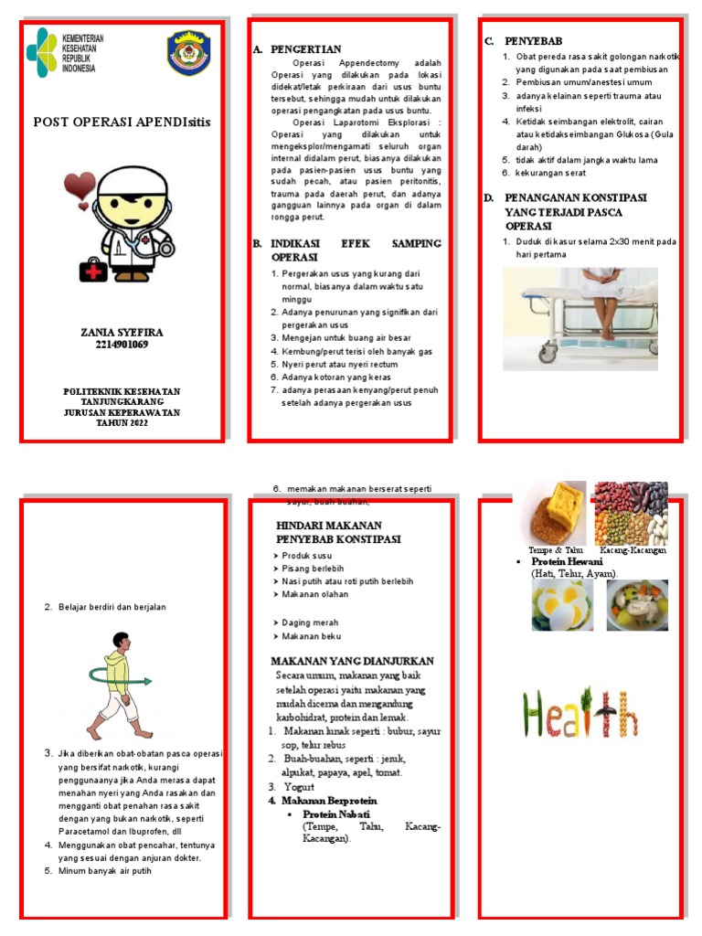 Leaflet Apendisitis Zania | PDF