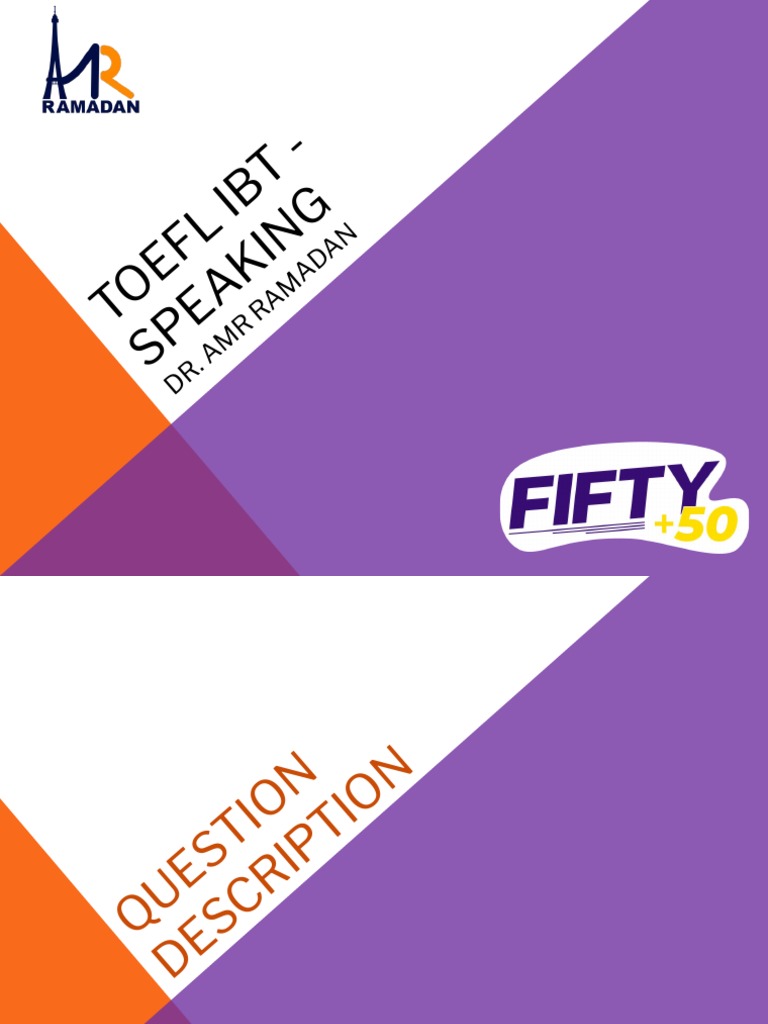 TOEFL IBT - Speaking 50+50 | PDF | Memory | Libraries