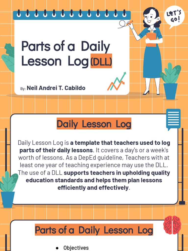 Parts of A Daily Lesson Log (DLL) | PDF | Learning | Teachers