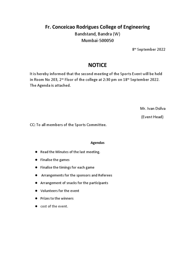 Notice Agenda Minutes | PDF