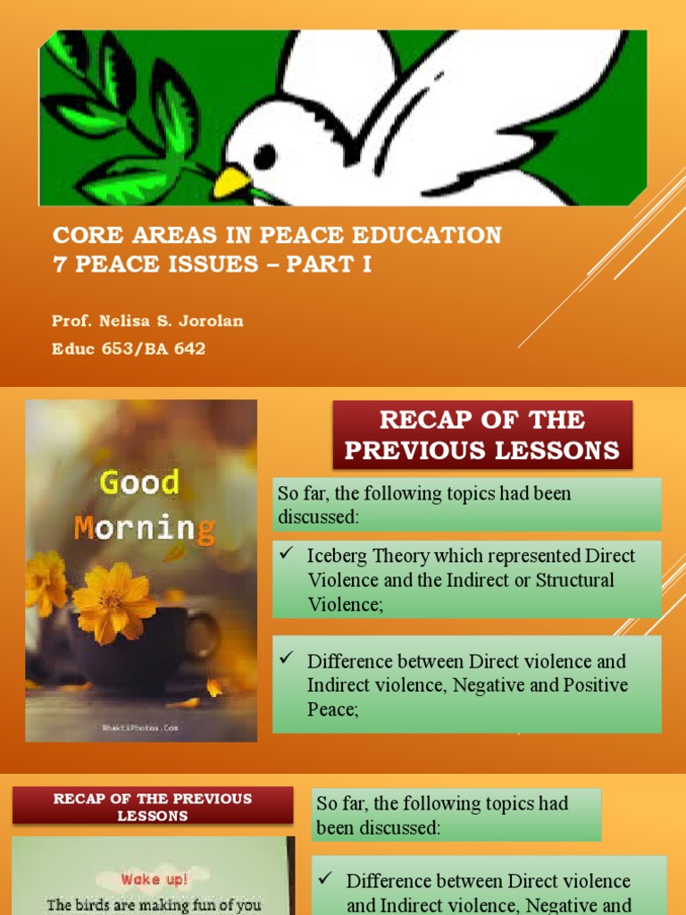 7 Peace Issues Part1 | PDF | Violence | Morality