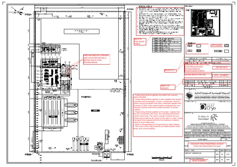 Passive Fire Proofing Layout For Proposed Equipments | PDF