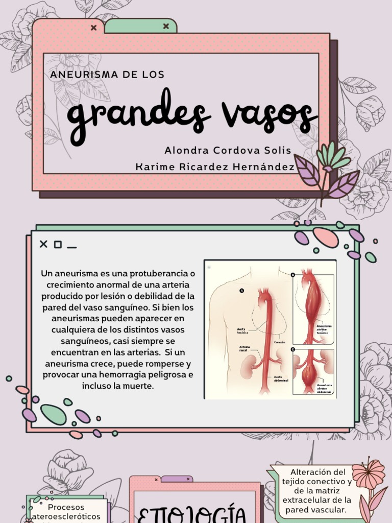 Aneurisma de Los Grandes Vasos | PDF | Angiología | Medicina CLINICA