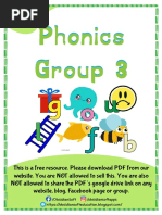 Jolly - Phonics - Actions - Sheet | PDF | Hand