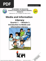 Module-1 Mil First-Quarter Final | PDF | Media (Communication ...