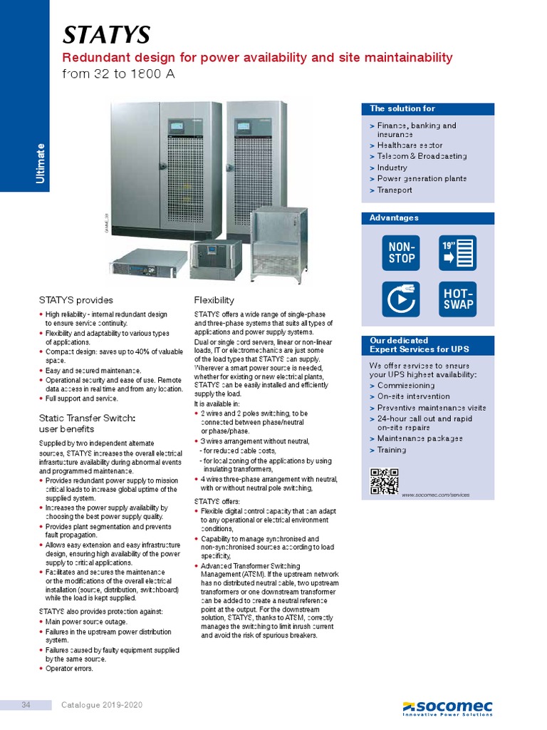 Statys Catalogue-Pages 2019-09 DCG En-I | PDF | Power Supply | Reliability Engineering