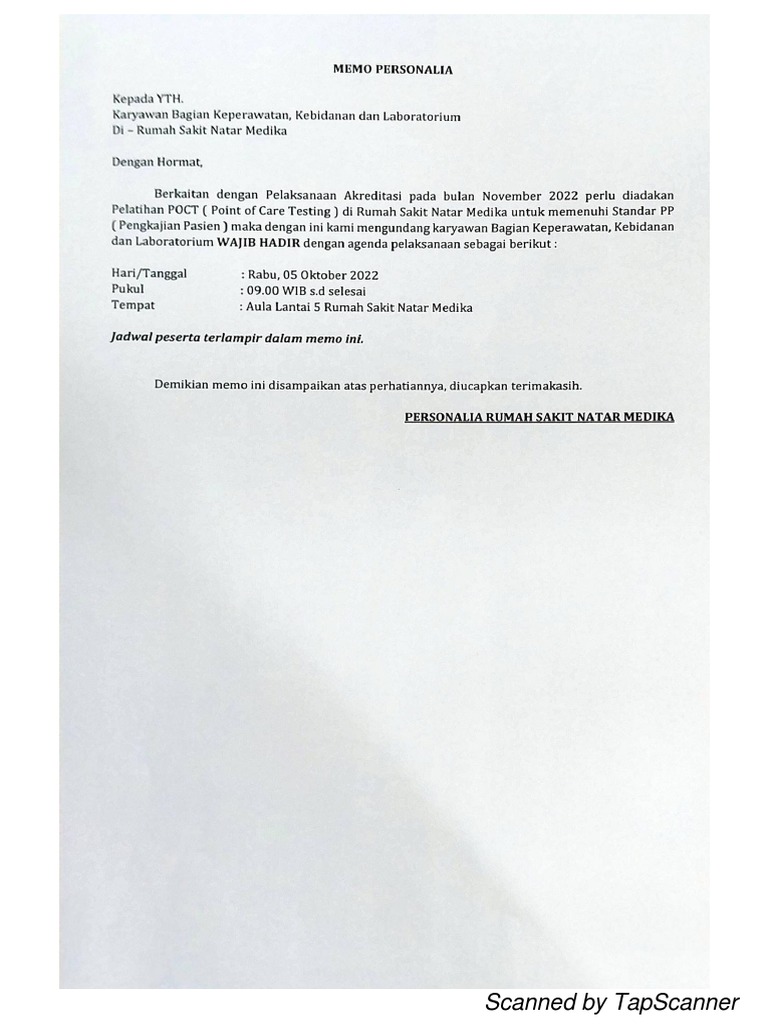 Pelatihan POCT (Point of Care Testing) | PDF