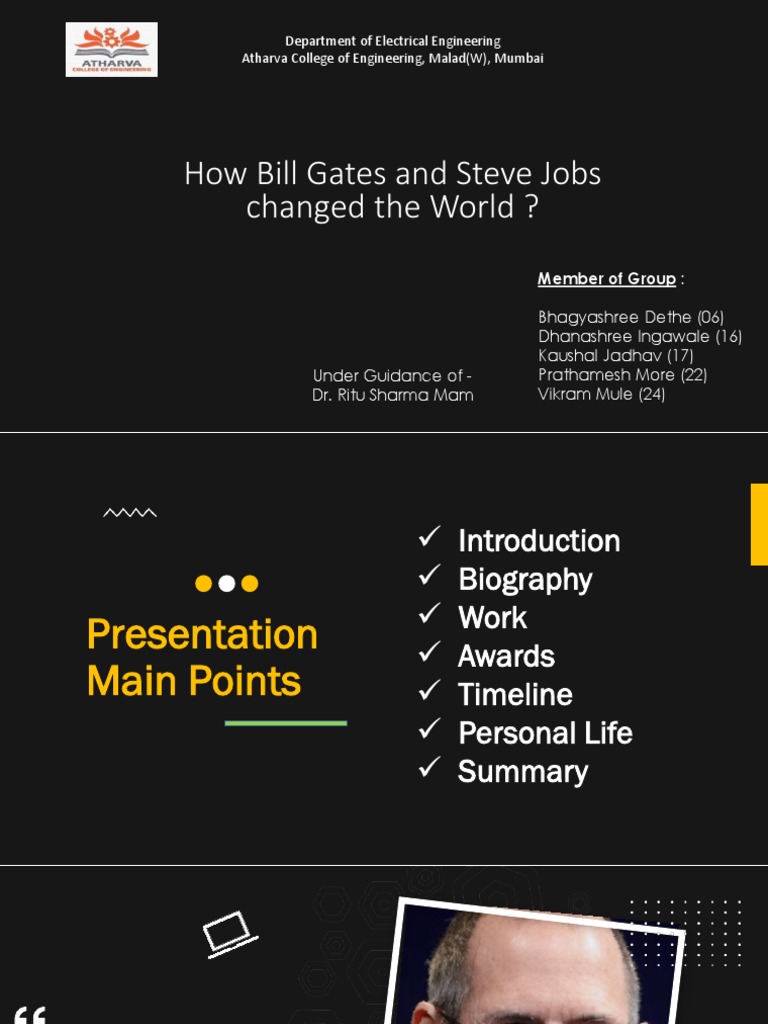 How Bill Gates and Steve Jobs Changed The World | PDF | Apple Inc ...