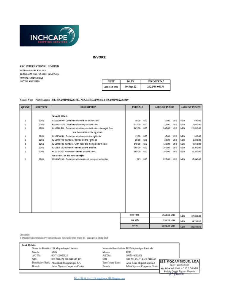 Invoice: Kec International Limited | PDF