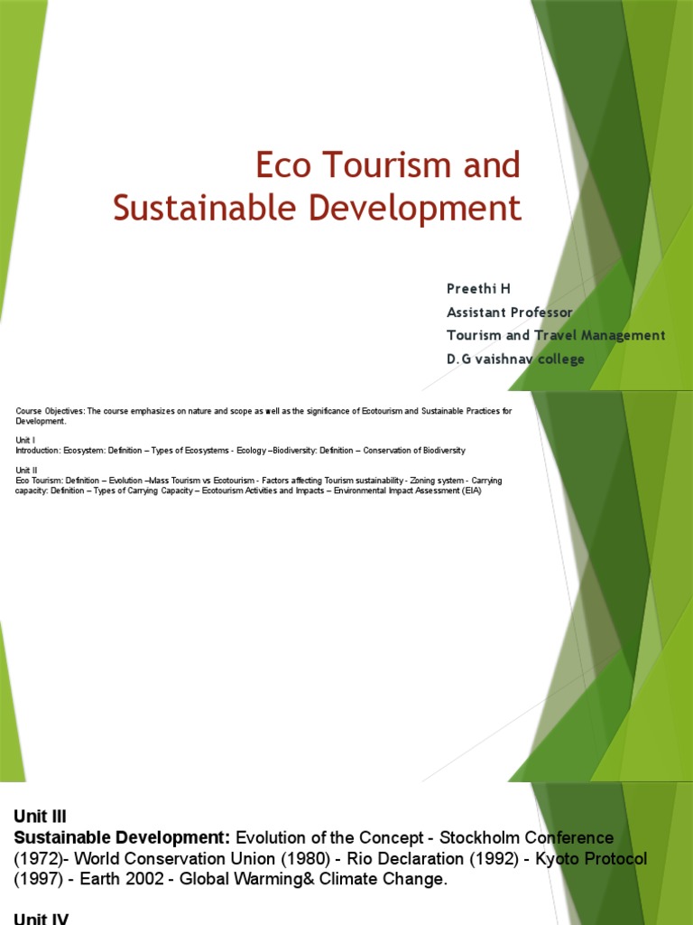 Eco Tourism PPT 2 | PDF | Ecosystem | Ecology