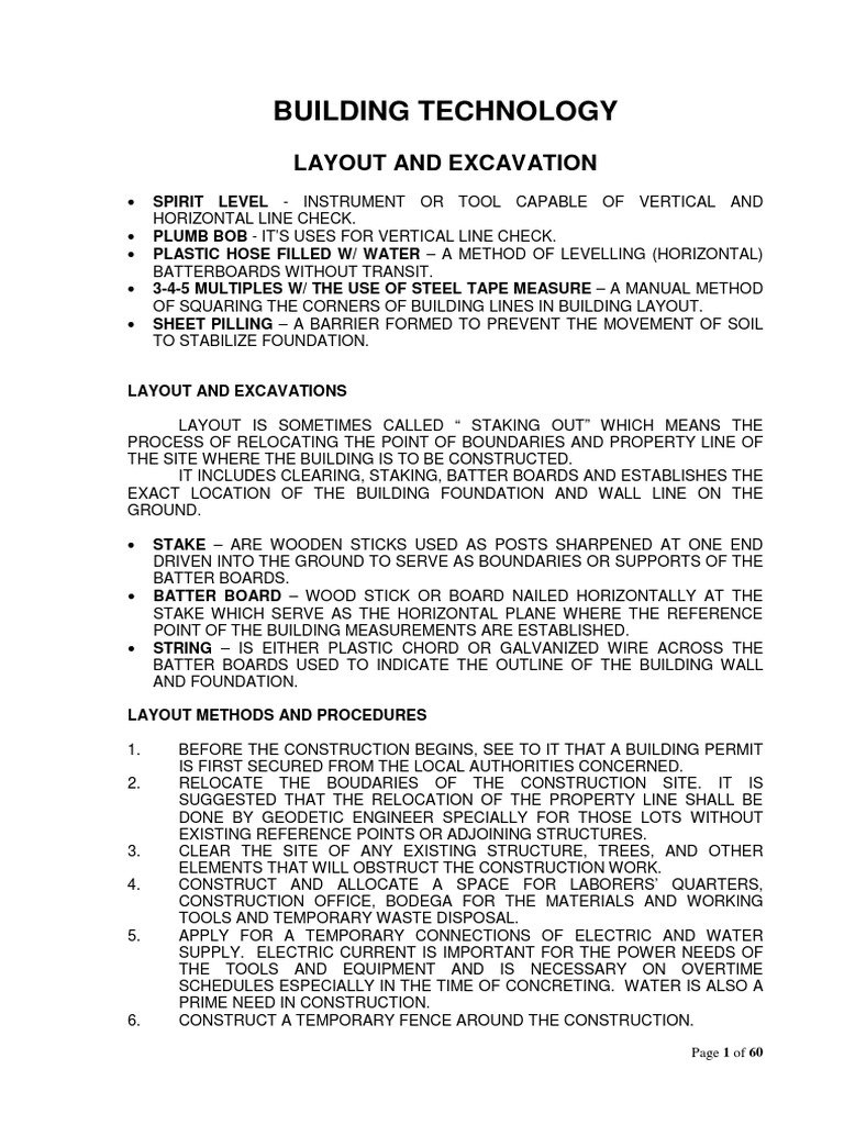 Building Technology | PDF | Deep Foundation | Framing (Construction)