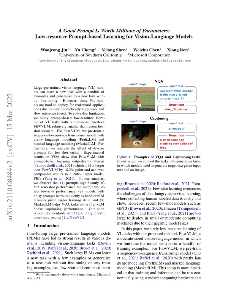 Fewvlm | PDF | Cognitive Science | Science