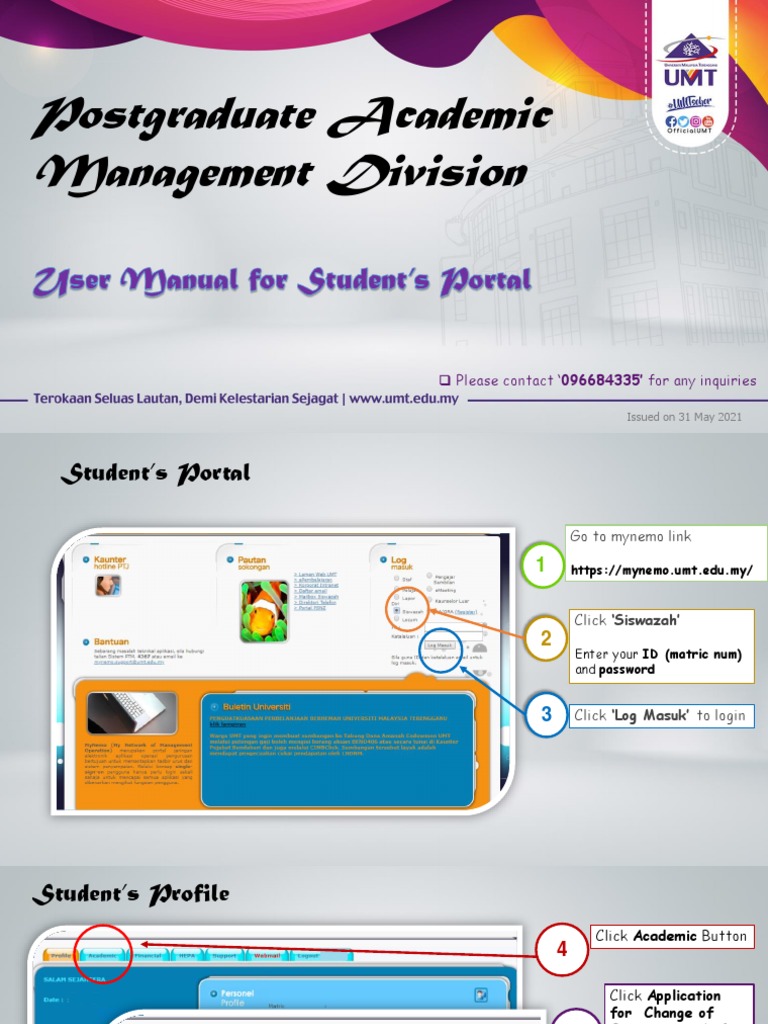 User Manual For Student Portal | PDF | Thesis | Software