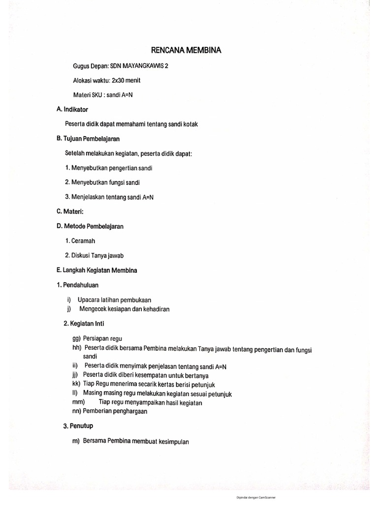 Rencana Membina | PDF