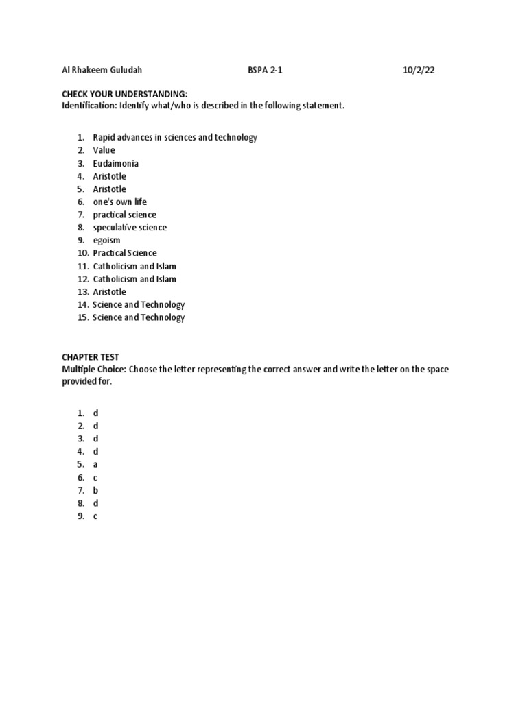 Al Rhakeem STS Module 4 BSPA 2-1 | PDF | Finance & Money Management