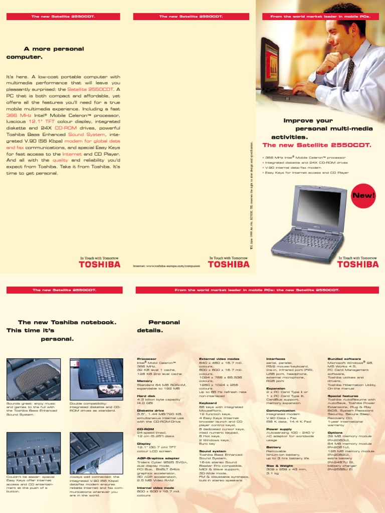 2550CDT | PDF | Personal Computers | Floppy Disk