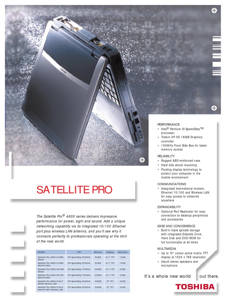 Satellite Pro: More User Manuals On | PDF | Usb | Floppy Disk