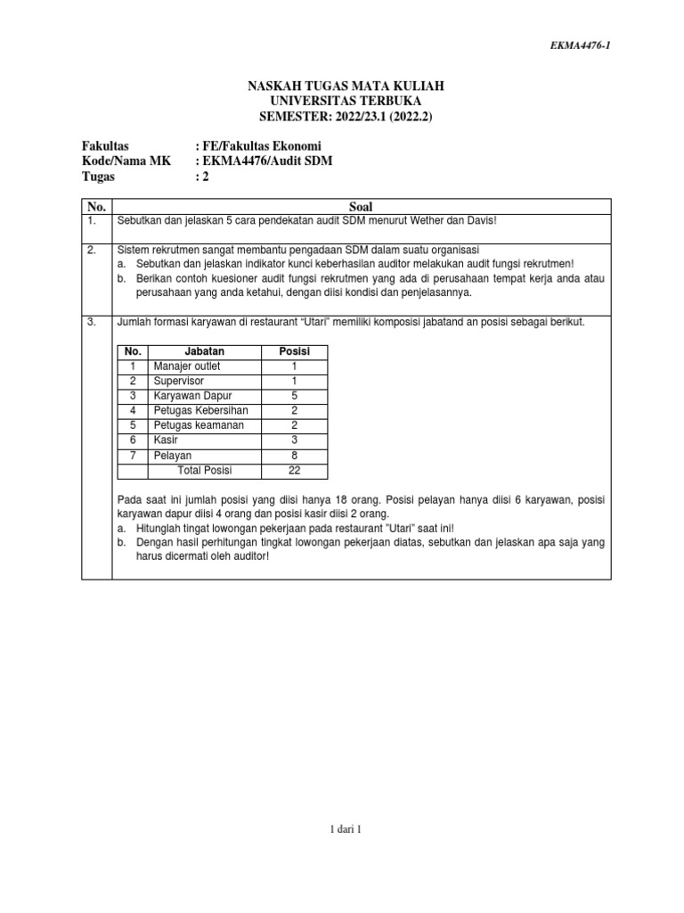 Ekma4476 tmk2 1 | PDF