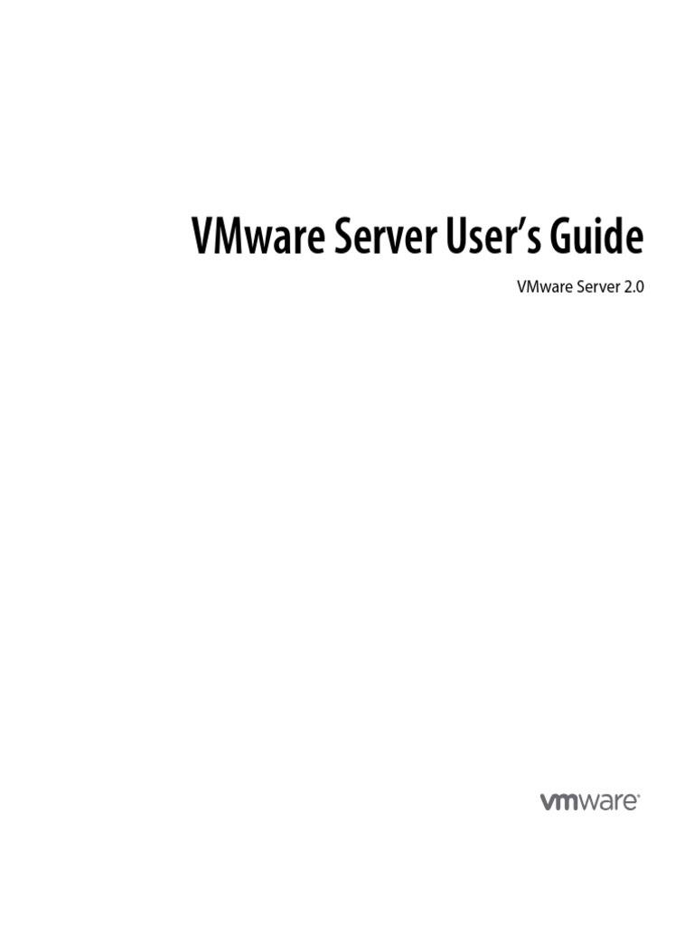 VMware Server User's Guide | PDF | Virtualization | Operating System
