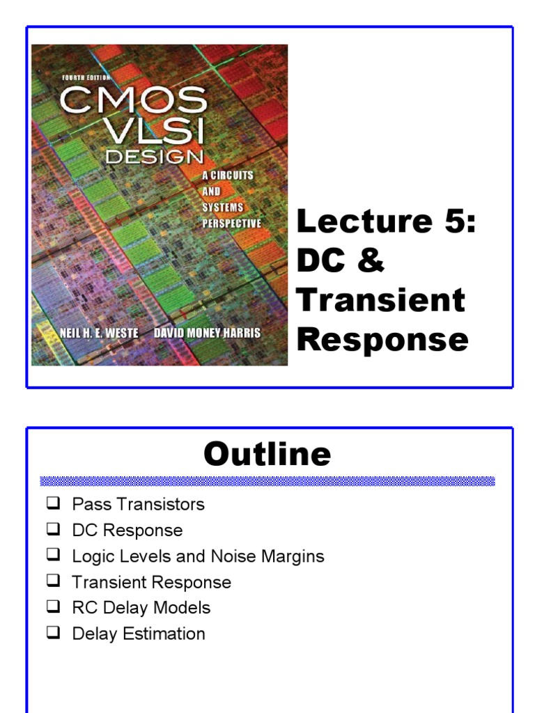 DC and Transient Response in CMOS VLSI Design | PDF | Cmos | Mosfet