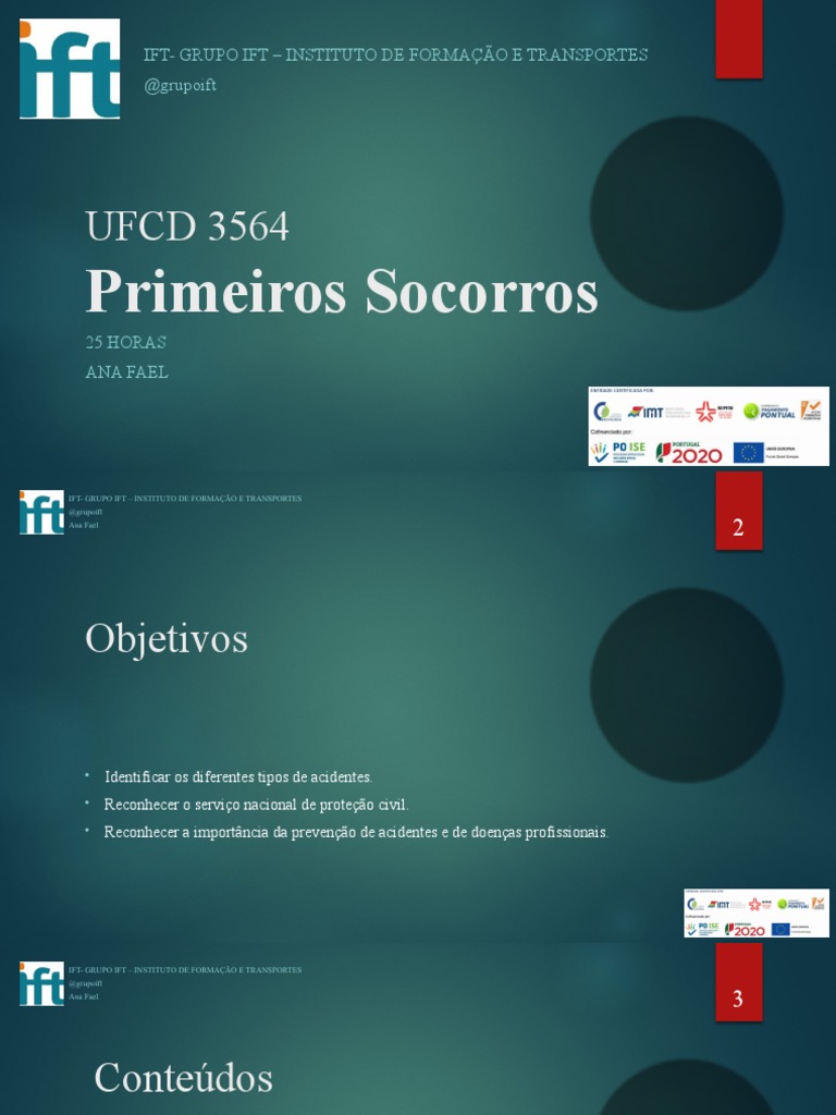 UFCD 3564 - Primeiros Socorros | PDF | Ambulância | Hipoglicemia