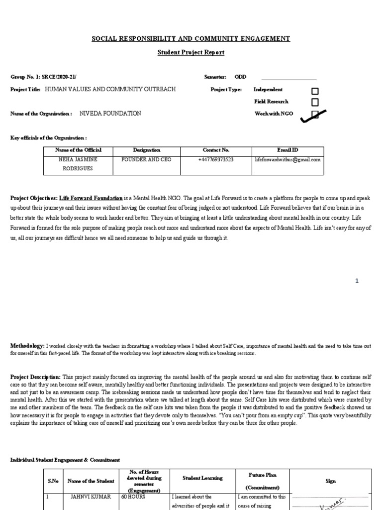 Project Report Booklet Hvco | PDF