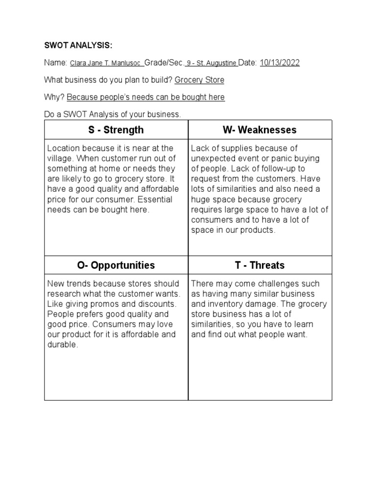 Swot Analysis - Aaa | PDF
