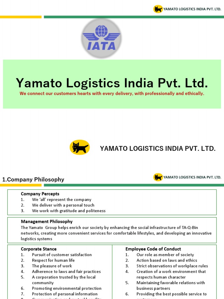 Yamato Logistics India Pvt. Overview | PDF | Warehouse | Logistics