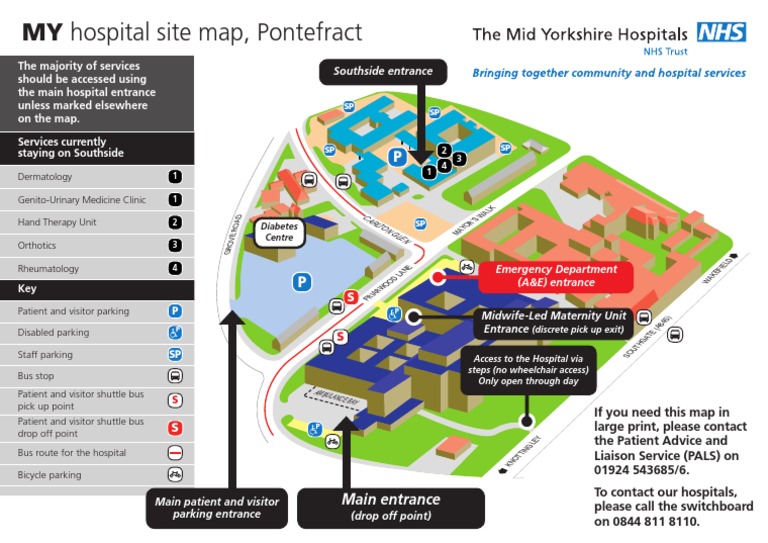 01 - Pontefract Map For Patients Colour | PDF
