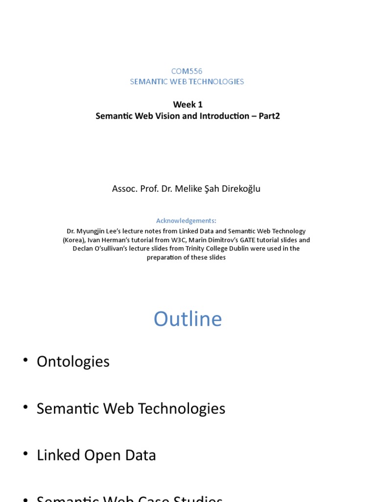 #1 Semantic Web Vision and Introduction Part2 | Download Free PDF ...