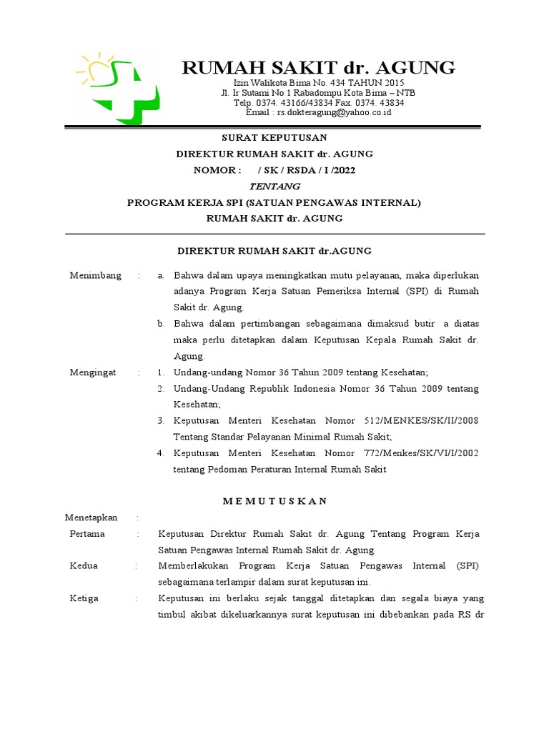 SK Spi | PDF | Kesehatan Holistik