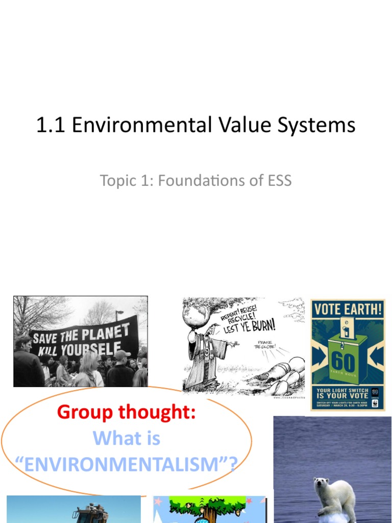 Environmental Value Systems Overview | PDF | Human | God