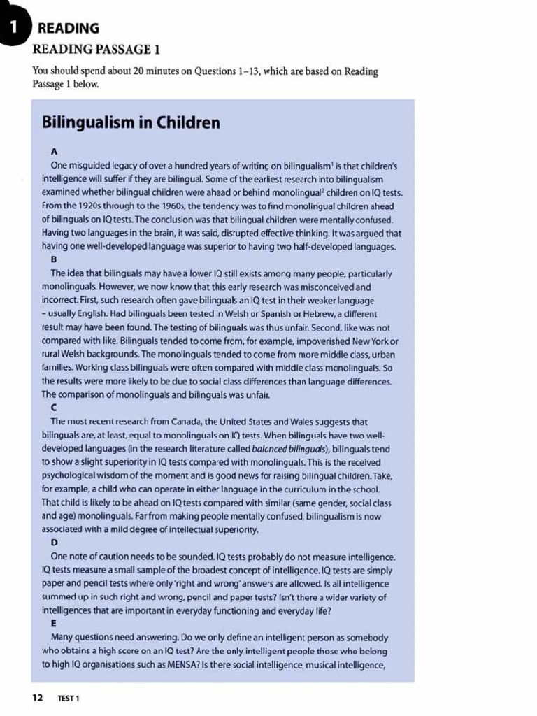 Academic IELTS Reading 1-3 | PDF