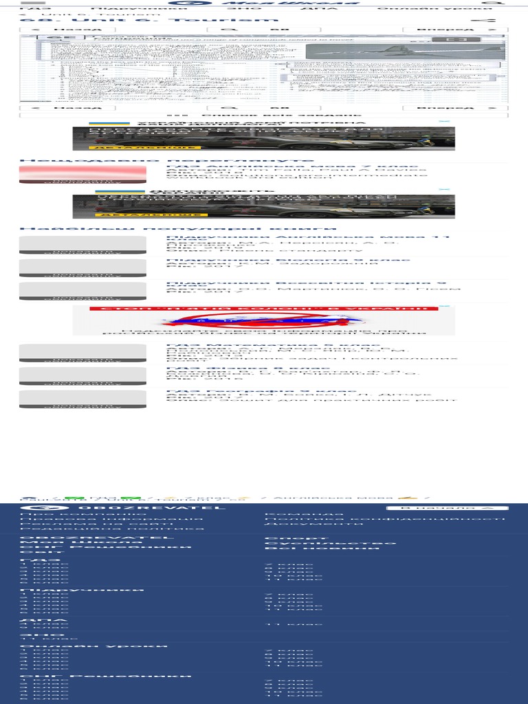 68 - Unit 6. Tourism ⏩ ГДЗ Англійська мова 7 клас Tim Falla 2018 ⭐ shkola.obozrevatel | PDF