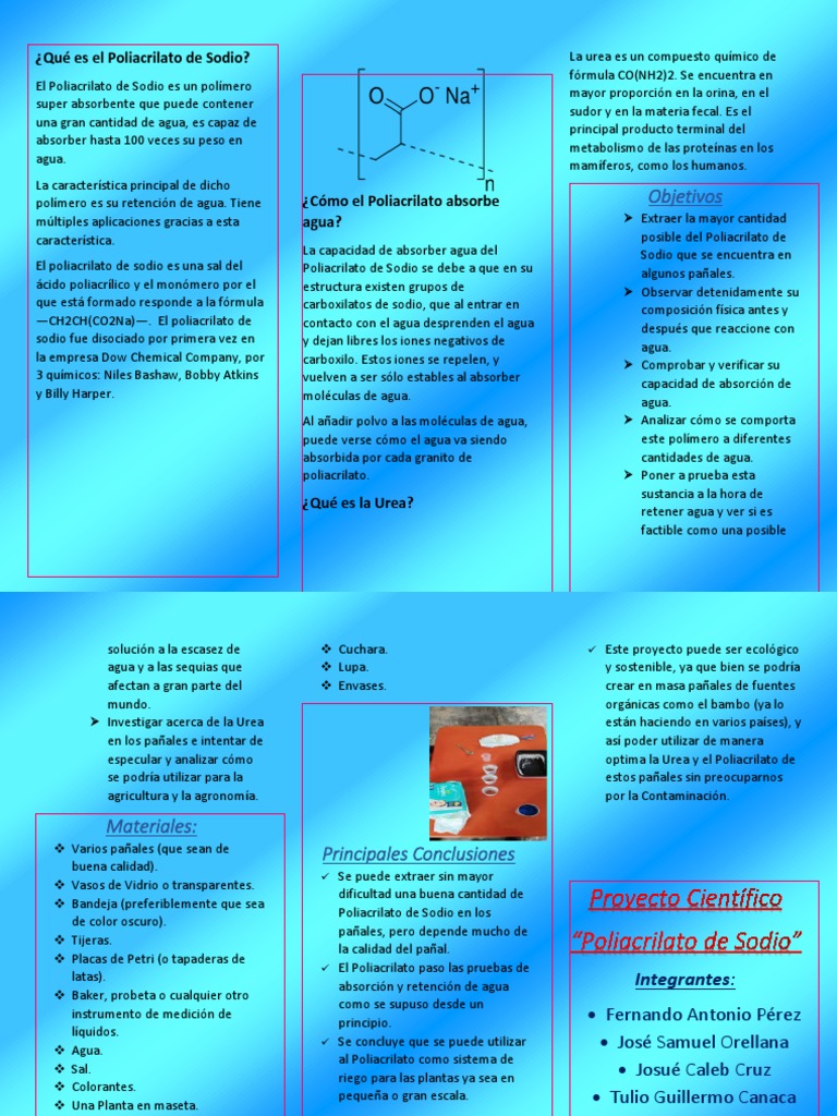 Trifolio Del Experimento PDF | PDF | Química | Materiales